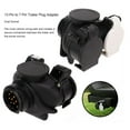 13 Pin to 7 Pin Dual Socket Trailer Plug Adapter Conversion for All ...