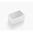 47" Acrylic Freestanding Bathtub ,Spacious rectangle Shape, Gloss White ...