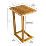 Casual Contemporary Living Solid Acacia C - Table - Natural - Walmart.com
