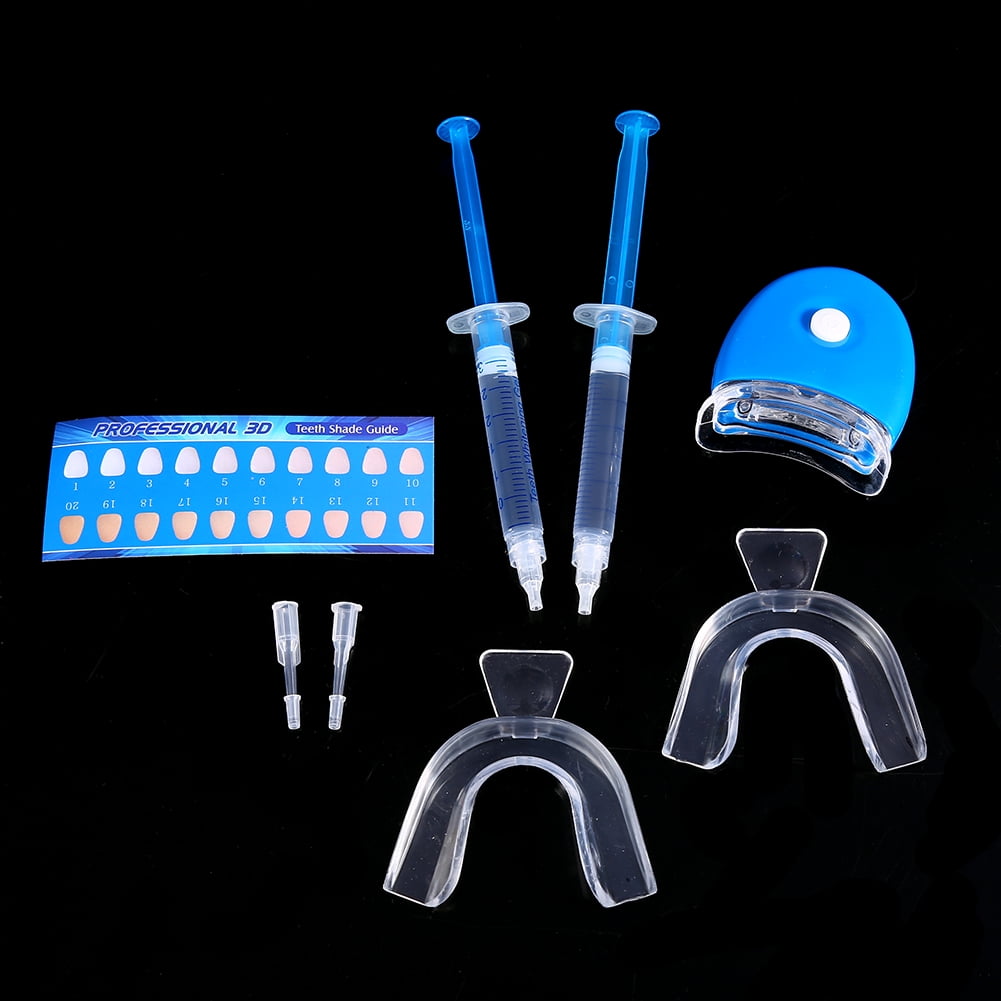 Equipo dental blanqueador tarjeta de contraste de blanqueamiento ...