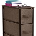 4 Drawers Chest Dresser (Narrow) Brown - Walmart.com