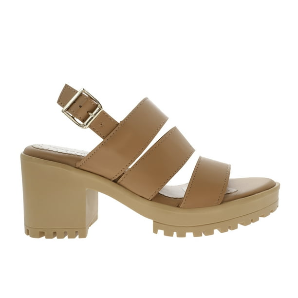 Sandalias Juana color camel con triple cinta 23.0 Dorothy Gaynor ...