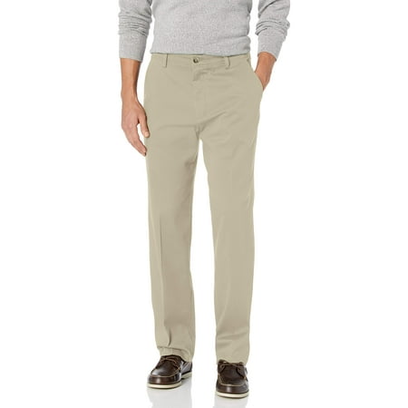 Dockers Easy Khaki D3 Classic-Fit Flat-Front Pant, Light Timberwolf, 36 ...