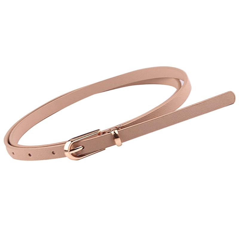 Funcee Women's Solid Color Skinny Adjustable Thin Belt - Walmart.com