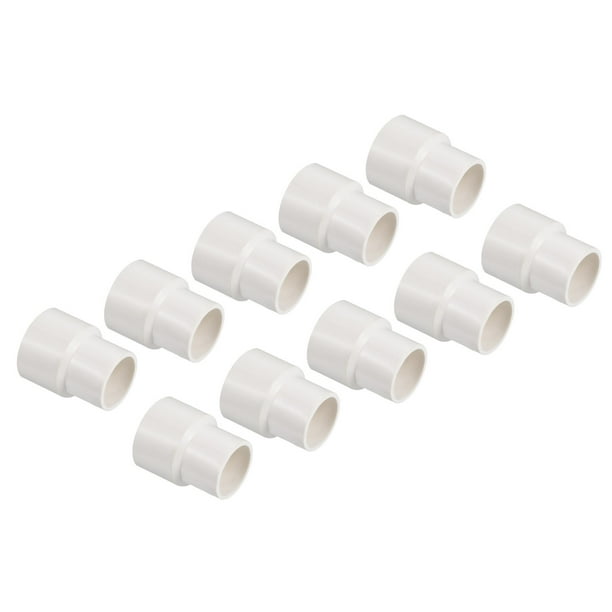 Uxcell 32x25mm PVC Reducer Pipe Fitting Straight Coupling Connector ...