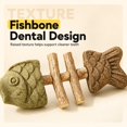 Cat Chew Toy, Catnip and Silvervine Chew Fish Bone Dental Stick for ...