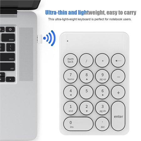 Wireless Gaming Keyboard 18-key Mini Digital Mini Numpad Keyboard 2 ...