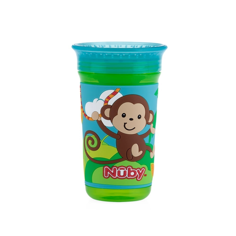 Vaso Nuby 360 Antiderrames 3D 8Oz Verde | Bodega Aurrera en línea