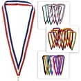 Pinmart Neck Ribbon Lanyards for ID Badges - Maroon/Gold, 25 pack ...