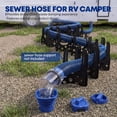 Kohree 10FT RV Sewer Hose Kit, Heavy Duty TPE, UV-Resistant, Abrasion ...