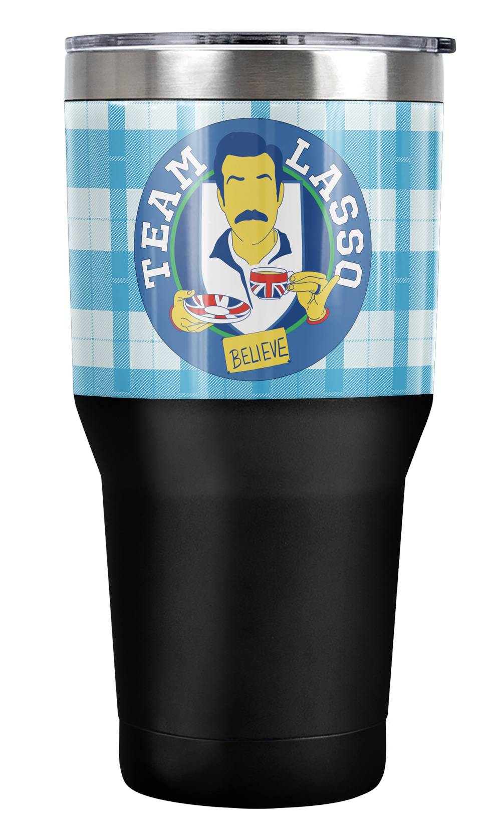 Ted Lasso Official Team Lasso Tartan 30 oz Travel Tumbler, Stainless ...
