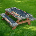 ADECORIVY Winter Bear Picnic Table Cover with Bench Covers, Waterproof ...