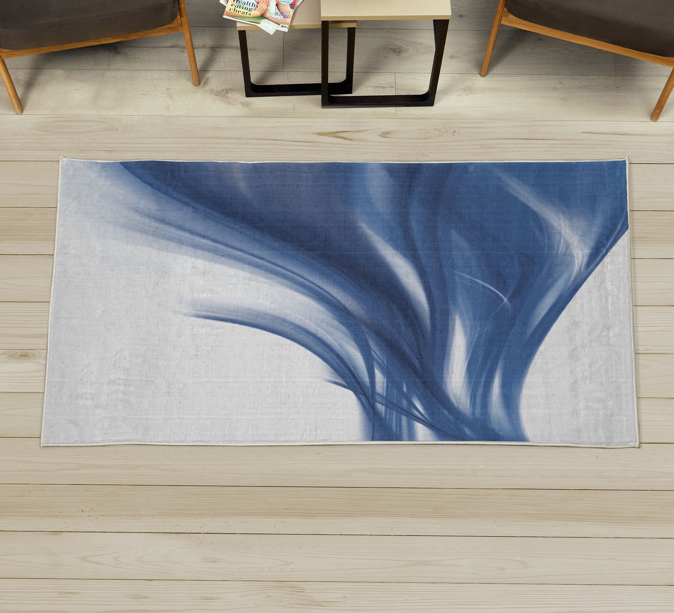 Abstract Decorative Rug, Modern Contemporary Abstract Smooth Lines ...