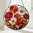 Mythical Mountain Wildflowers Stained Glass Style Suncatcher ...