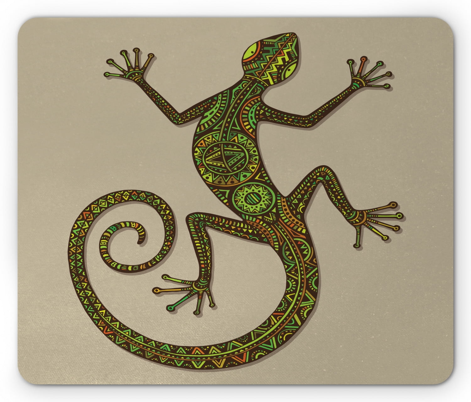 Reptile Mouse Pad, Ornamental Colorful Lizard with Patterns Moving ...