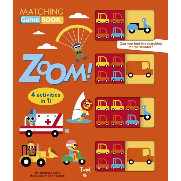 Tw Matching Game Book: Matching Game Book: Zoom! : 4 Activities in 1 ...