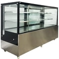 71 in. Refrigerated Bakery Display Cooler Case for Pastry Deli Upright ...