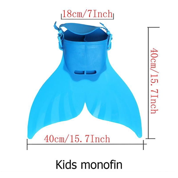 2023-new Arrival Little Mermaid Tails Can Add Monofin Fins Kids ...
