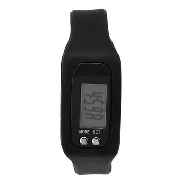 Pedometer Watch with LCD Display Simple Operation Walking Fitness ...