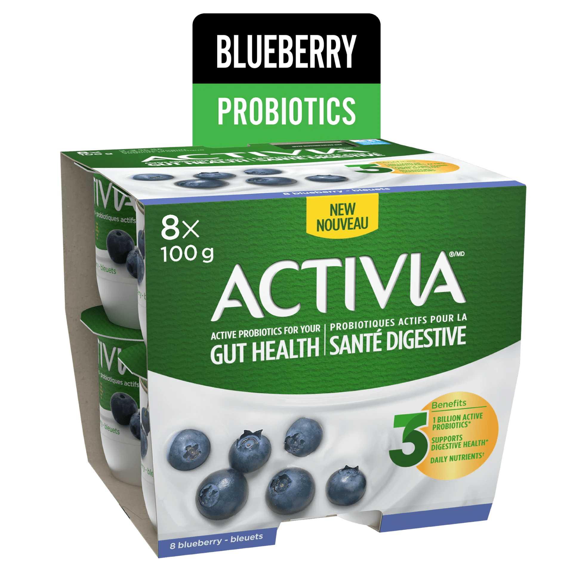Click here for Activia M8 Blueberry 8x100g prices