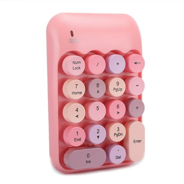 Number Pads, 18-Keys Numeric Keypad Portable Numpad 2.4G Financial ...