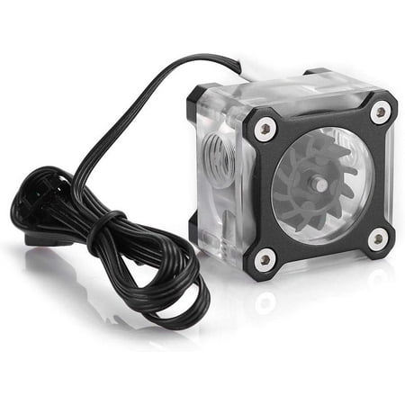 PC Water Cooling Flow Meter, G1/4 Female Thread RGB Colorful Computer ...