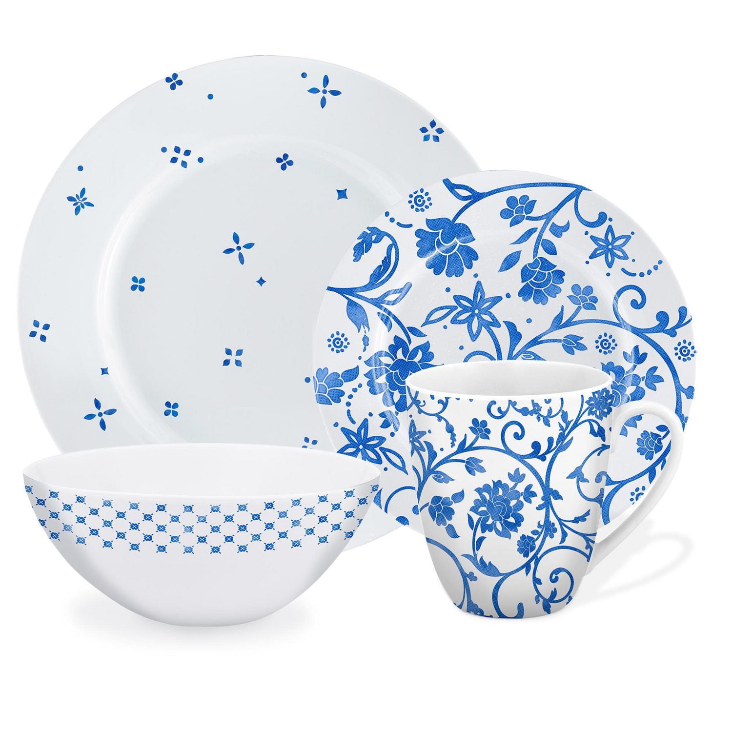 Safdie & Co. Luxury Premium Porcelain Tableware Dishware Dinnerset 16 ...