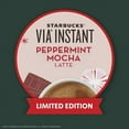 Starbuck's VIA Instant Peppermint Mocha Latte | Flavoured Blend, 100% ...