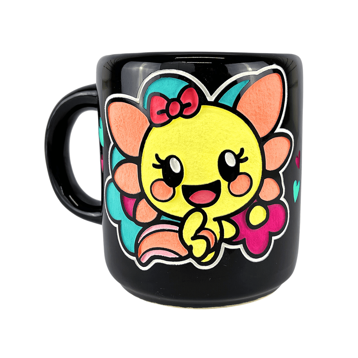 Taza de Café Relieve Xoli & Sashoo Ajolote Amarillo Cerámica 325 ml | Bodega Aurrera en línea