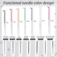 60 Pcs Needle Felting Needles 7 Colors,Wool Felting Supplies in 7 Sizes ...
