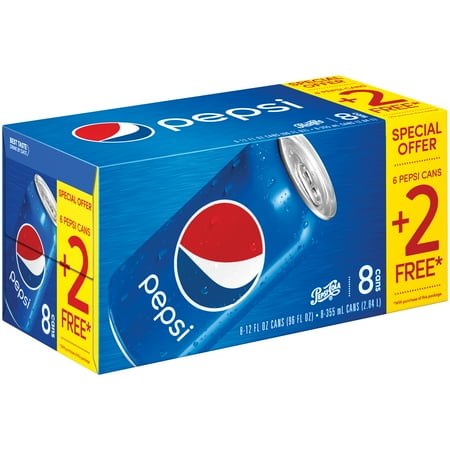 Pepsi® 8 Pack 12 fl. oz. Cans - Walmart.com