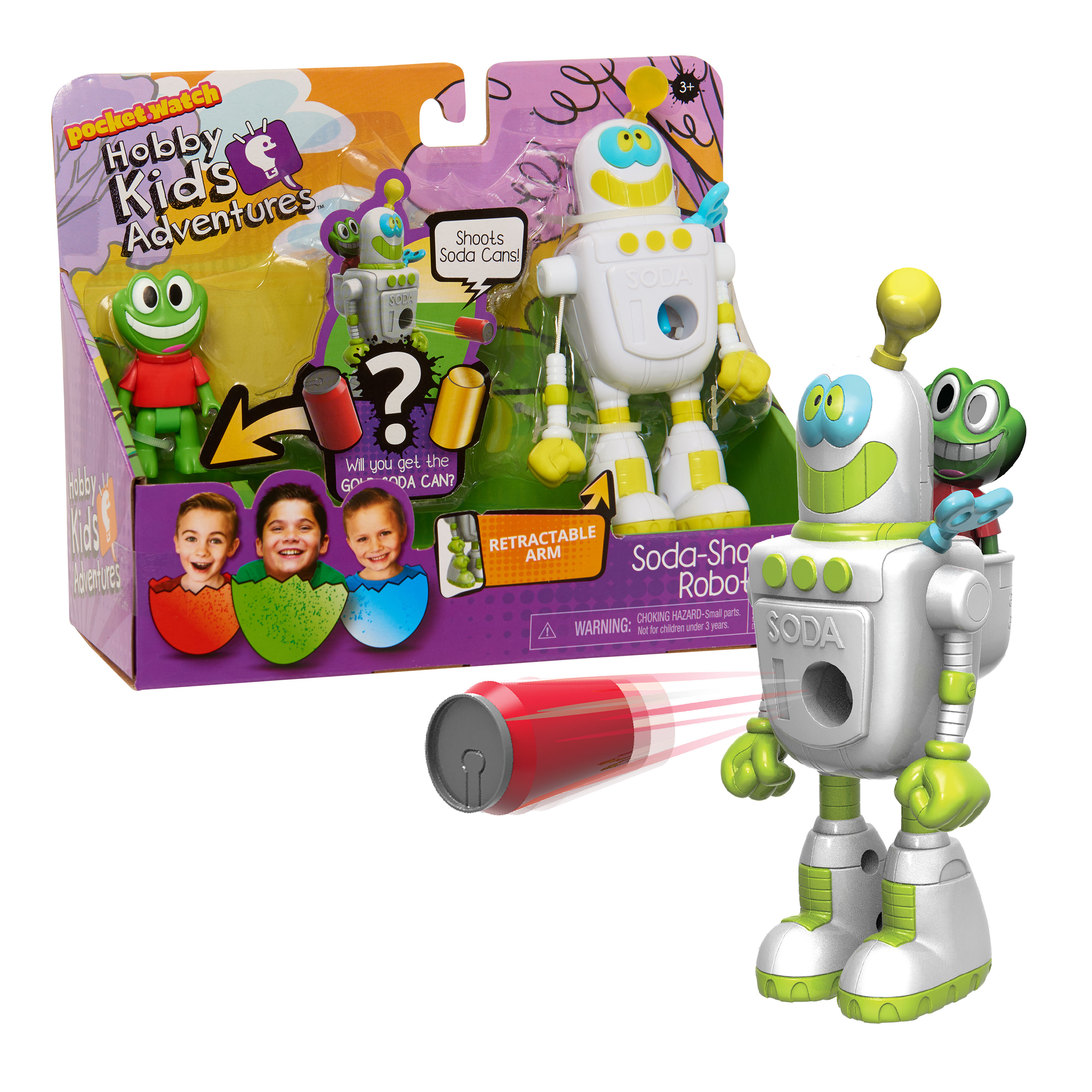 HobbyKids Soda Shootin Robot Kids Toys For Ages 3 Up Walmart
