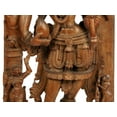 "Madanika" Large Wooden Hoysala Apsara - Wooden Panel - Walmart.com
