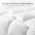 MY WhatsBedding King Size Feather Down Fiber Comforter, All Season ...