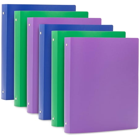 Blue Summit Supplies 3 Ring Binders, 1 Inch Light Flexible 3 Ring ...