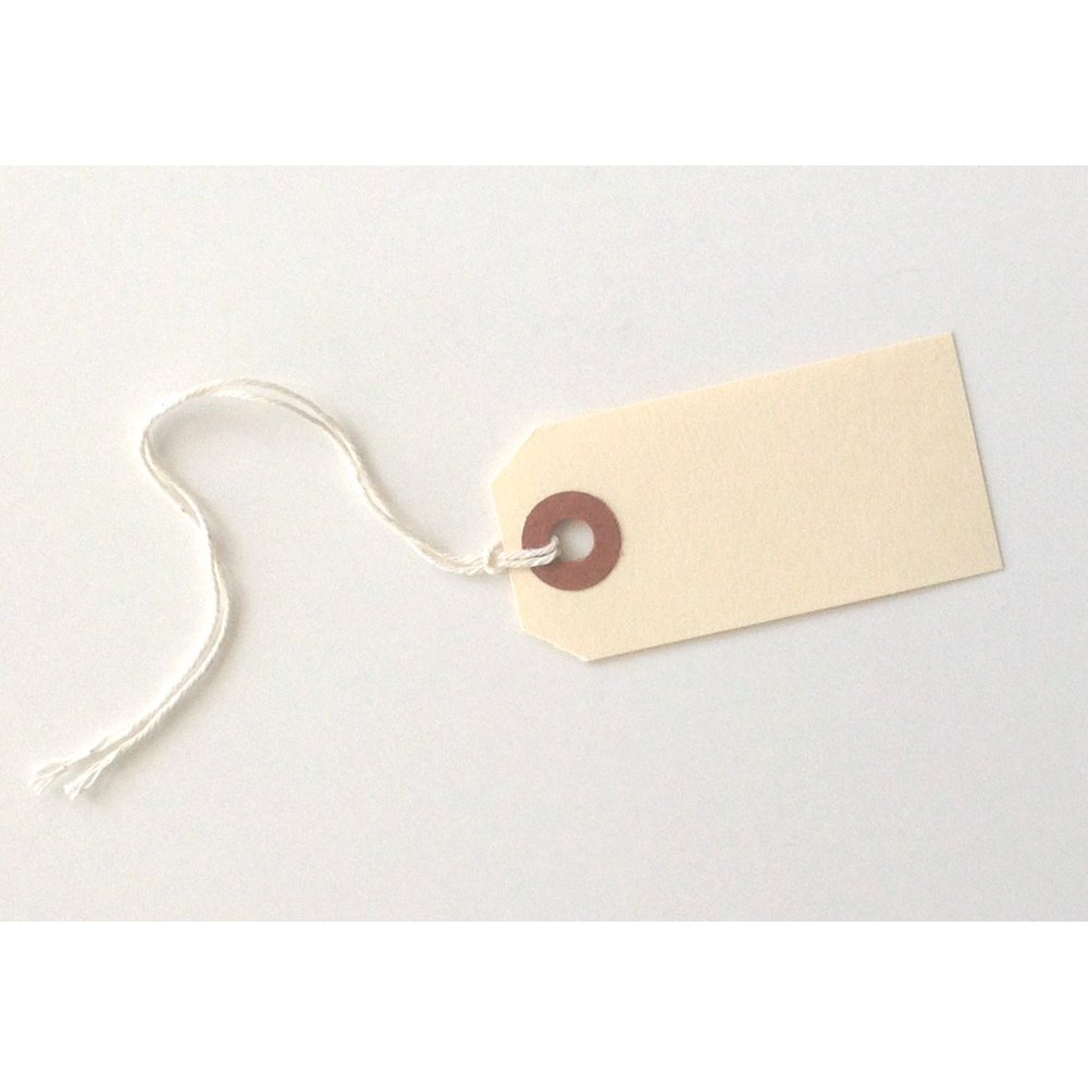 #1 Shipping Tags, Manila Pre-Strung, 2-3/4" x 1-3/8", Reinforced Eyelet ...