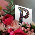 3drose, Pretty Image of Stained Glass Monogram Letter P, 12 Greeting ...
