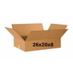 (3 Pack) Large 20x20x6 Size Shipping and Packing Box - Cardboard ...