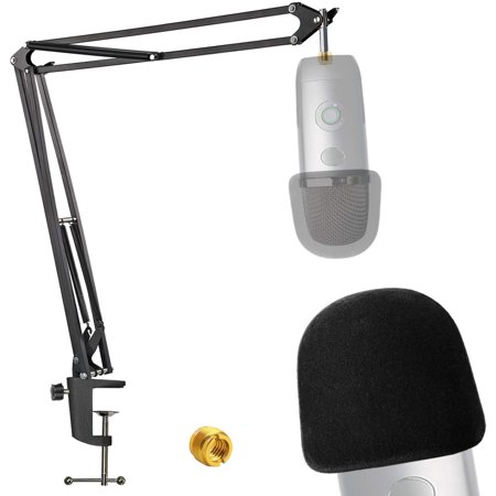 Blue Yeti X Mic Stand with Pop Filter - Microphone Boom Arm Stand with ...