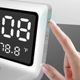 Alarm Clocks Wireless Charging Large Display Mirror Electronic Clocks ...