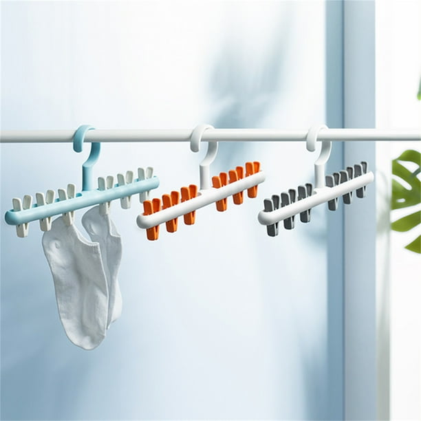 One-line Clothes Hanger Multi-clip PP Anti-cracking 360 Degree ...
