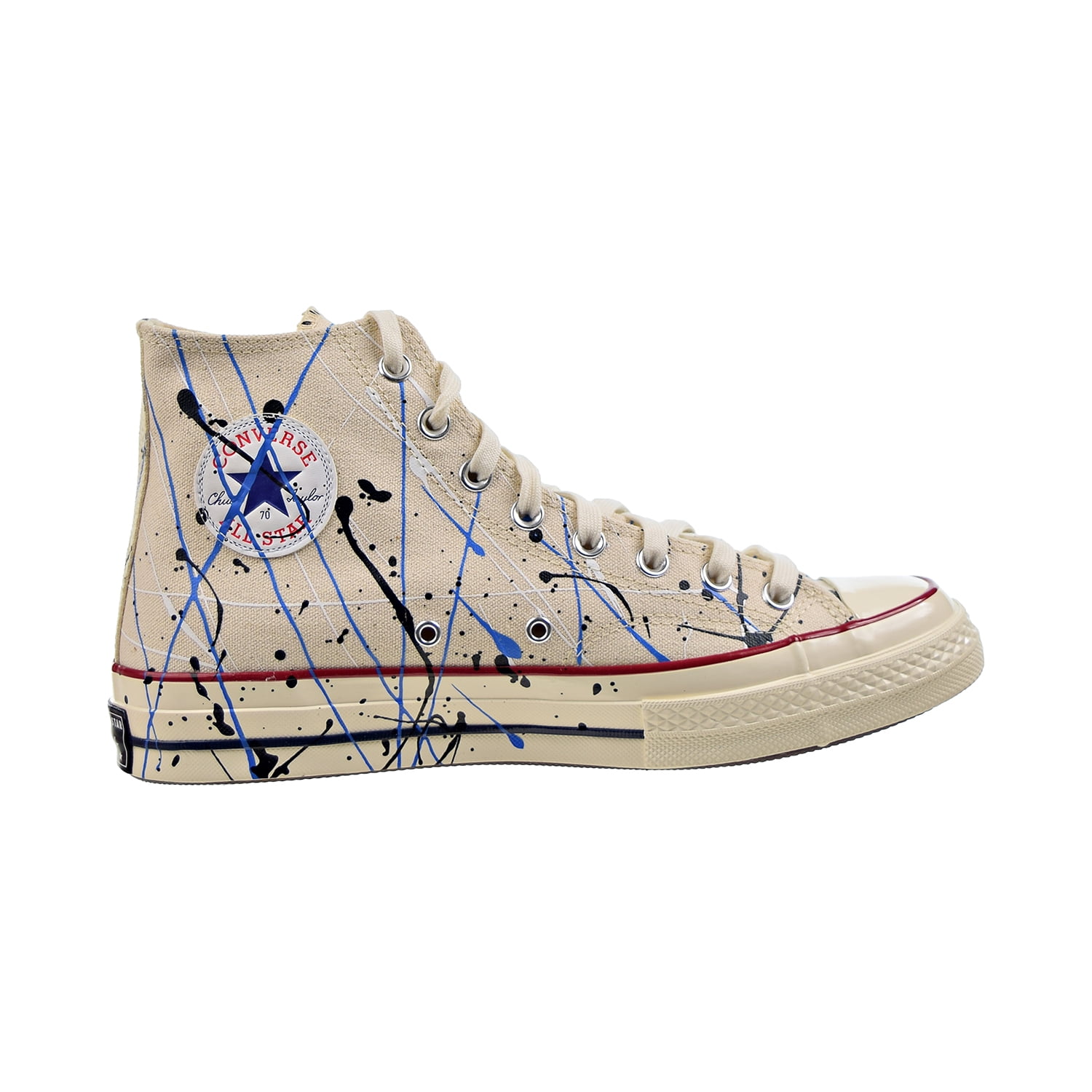 Converse Chuck 70 Hi Paint Splatter Men's Shoes Egret-Digital Blue ...