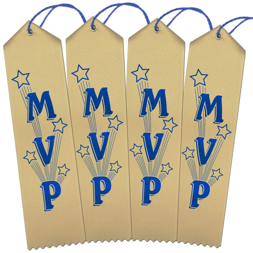 RibbonsNow MVP Award Ribbons - 100 Irish Gold Ribbons with Card ...