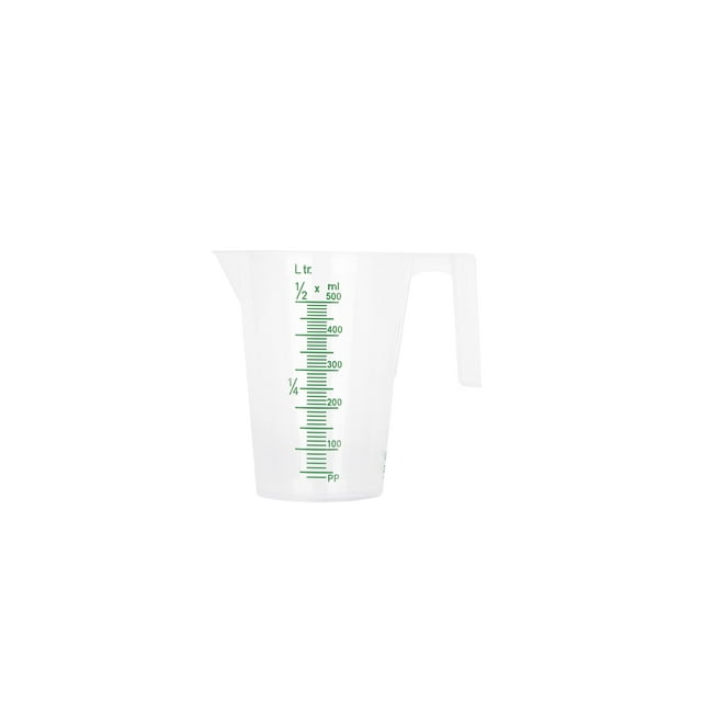 GROWDOTS 500ml Measure Pitcher Food Grade Plastic Graduated Measuring ...