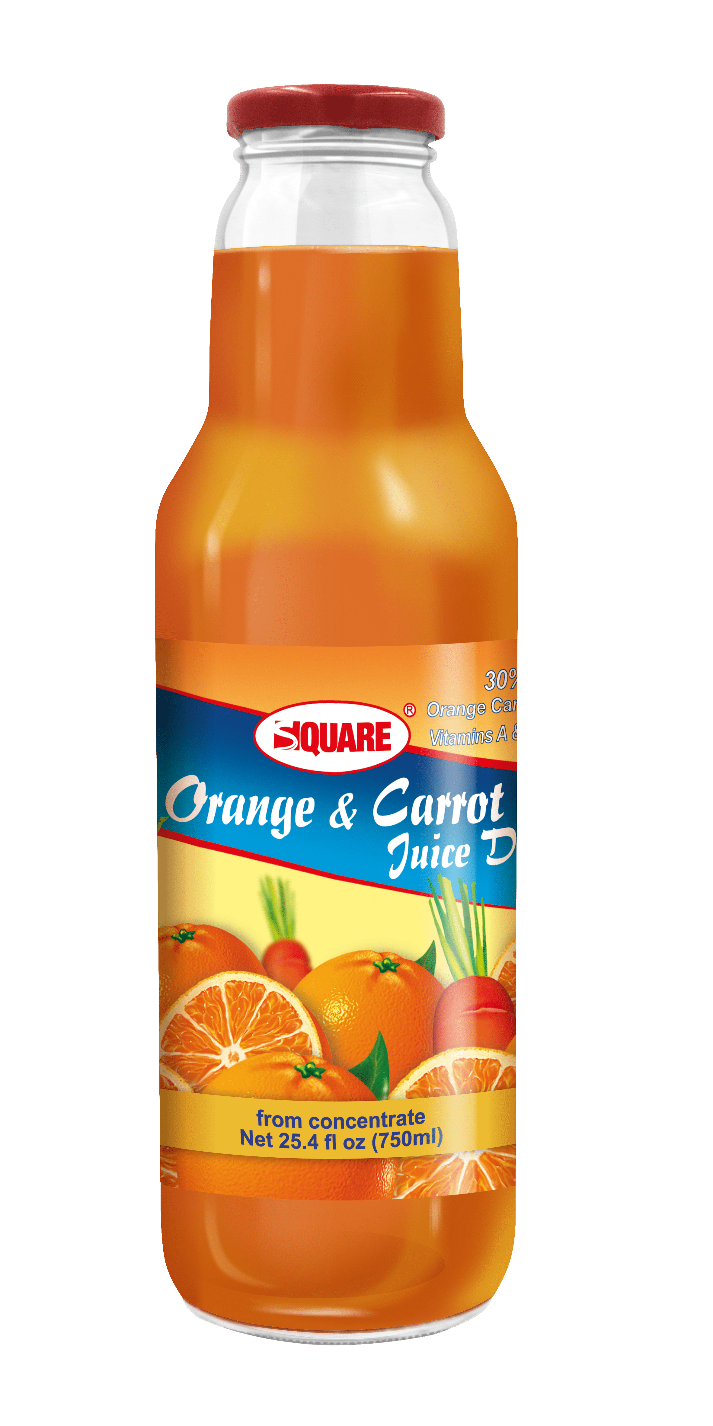SQUARE Orange & Carrot Juice Drink 750ml - Walmart.com