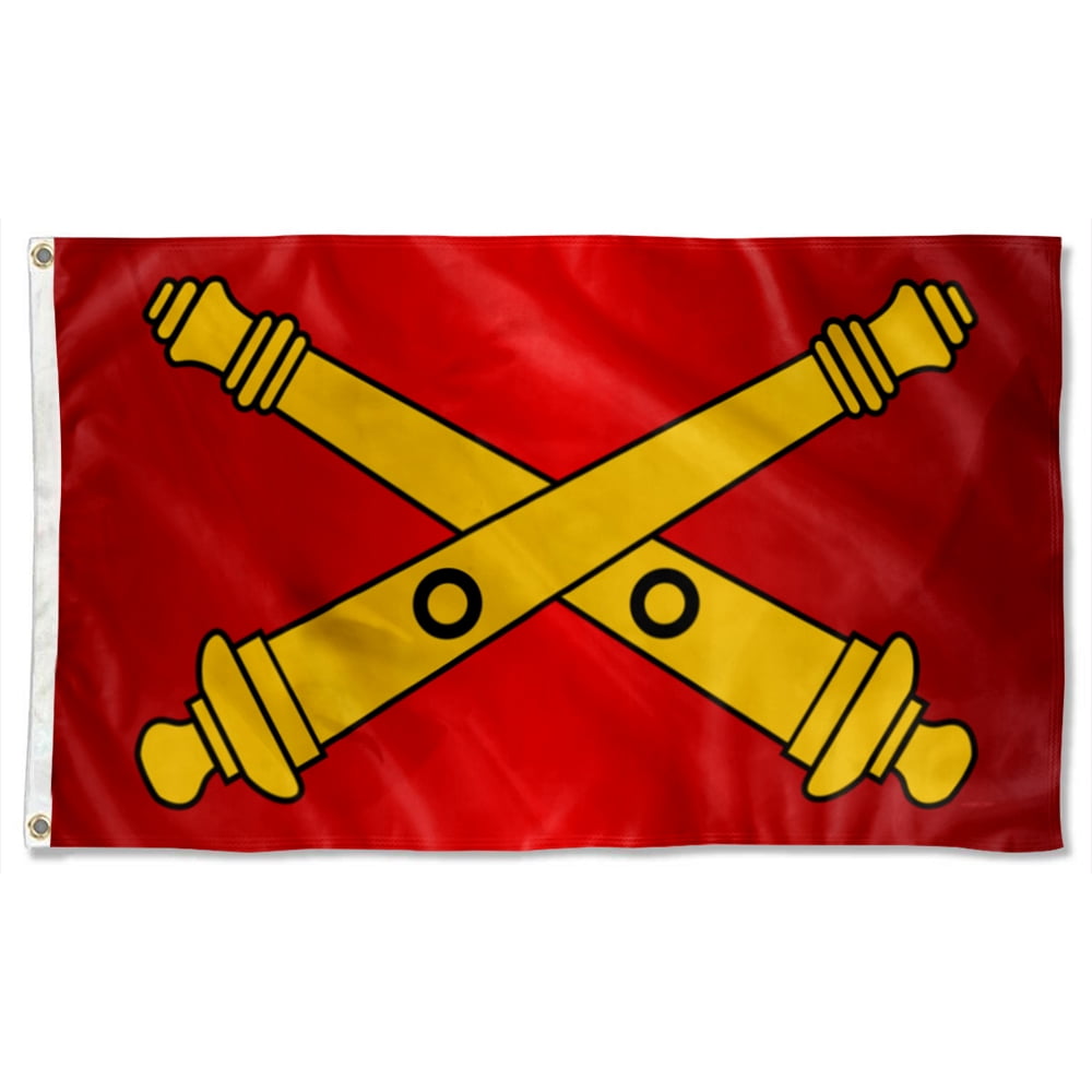 Cayyon Field Artillery Branch Flag 3x5Feet Military Banner with 2 Brass ...