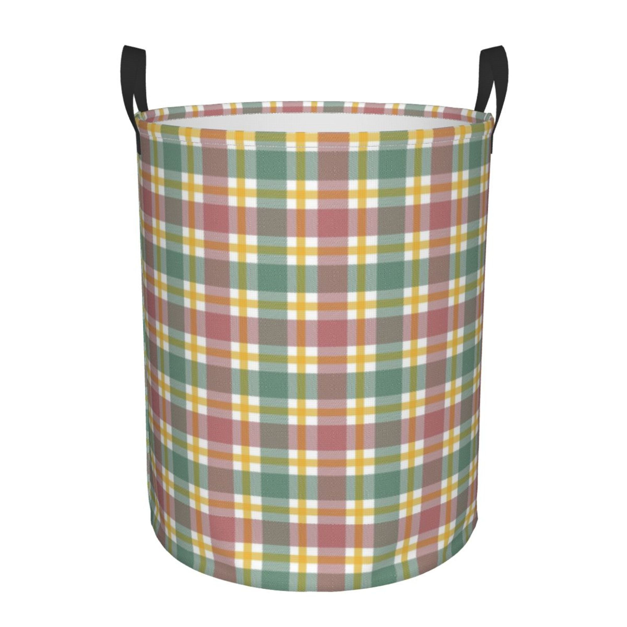 ZICANCN Red Green Plaid Check Laundry Basket Organizer , Dirty Clothes ...