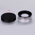 BESTYASH 2Pcs Durable Black Plastic Powder Puff Case with Elastic Mesh ...