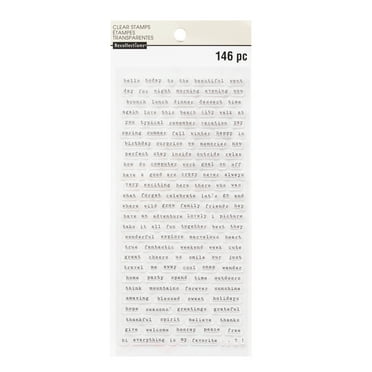 Typewriter Alphabet Clear Stamps by Recollections™ - Walmart.com