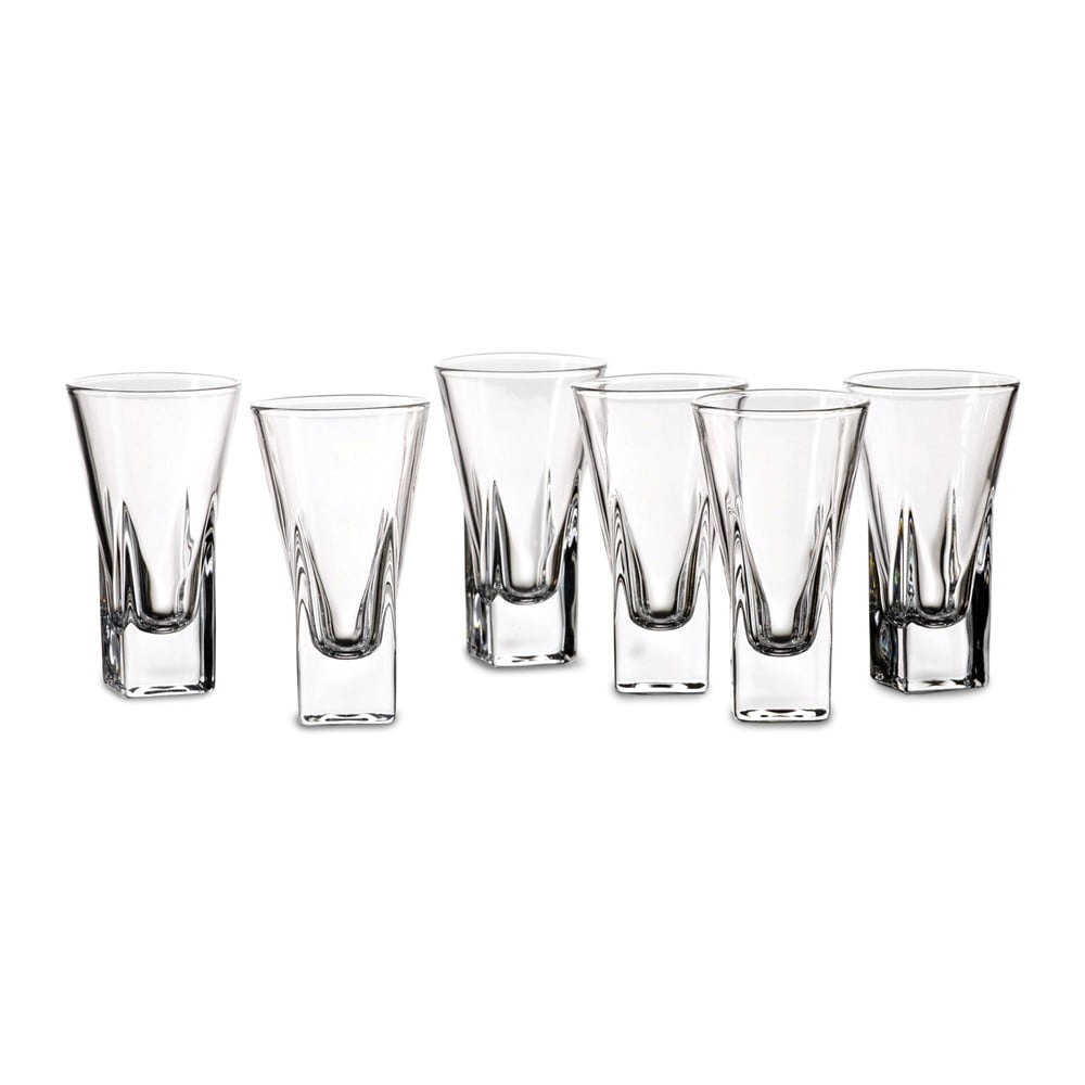 Fb Jewels Set Of 6 Aiden 3 Oz Crystal Shot Glasses